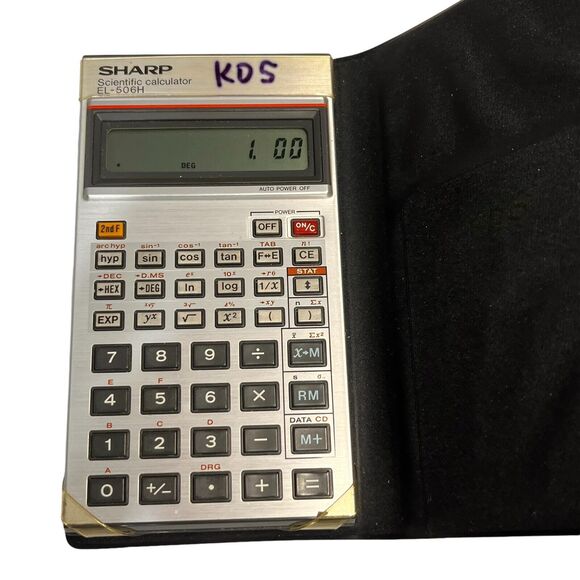 Sharp | Office | Vintage Sharp El56h Scientific Calculator W Case ...